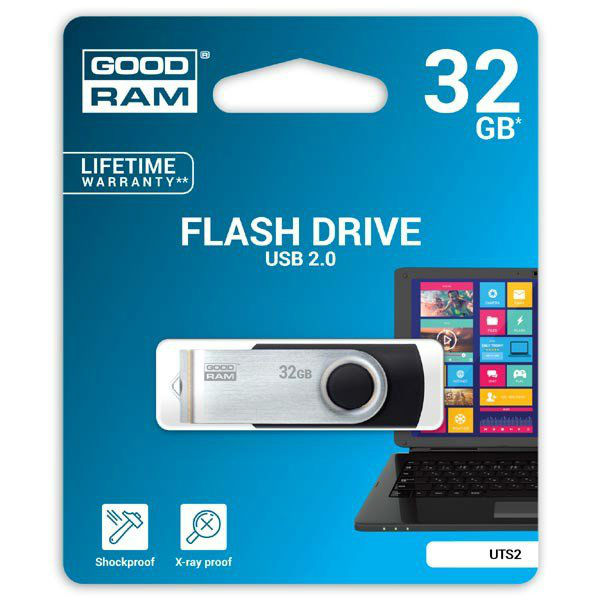 USB flash memory GOODRAM 32GB UTS2 black USB 2.0