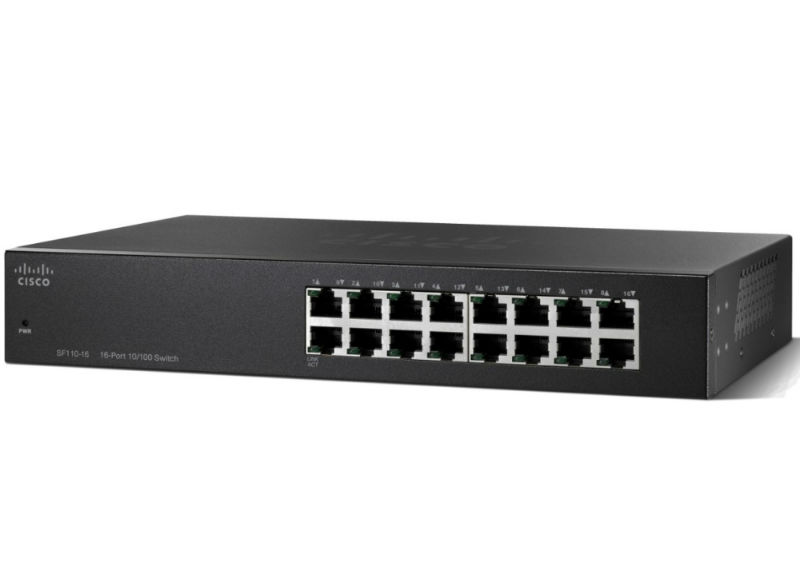 Network switch CISCO SF110-16 16-Port 10/100