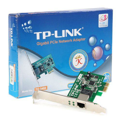 Мрежова карта NIC TP-Link TG-3468, 32-bit Gigabit PCIe Network Adapter ...
