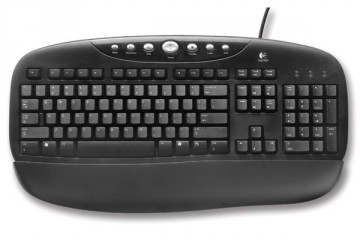 Keyboard Logitech Black Internet Pro